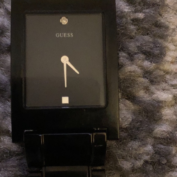 Guess | Accessories | Guess Black Rectangle Watch | Poshmark